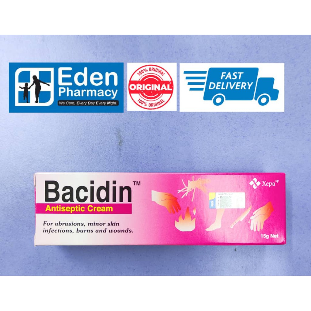 Xepa Bacidin antiseptic cream ( Antiseptik krim ) 15g | Shopee Singapore