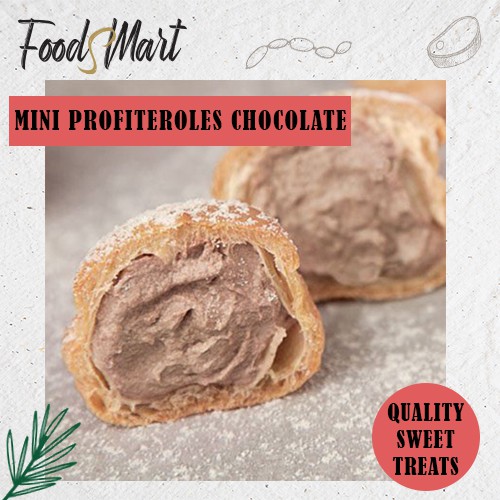 VAN DIERMEN MINI PROFITEROLES CHOCOLATE 1KG/PKT | Shopee Singapore