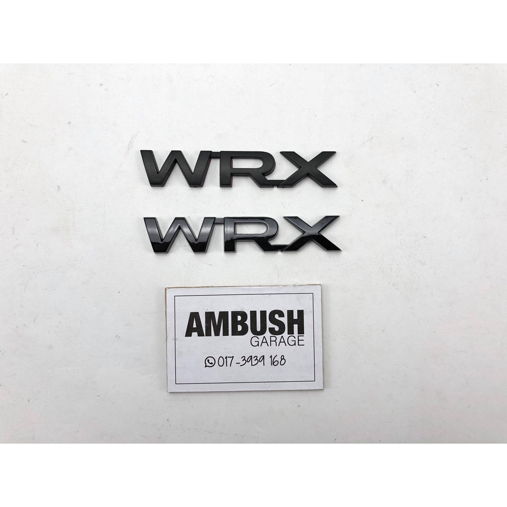 WRX Logo Emblem Badge Universal Subaru WRX STI Gloss Black / Matte ...