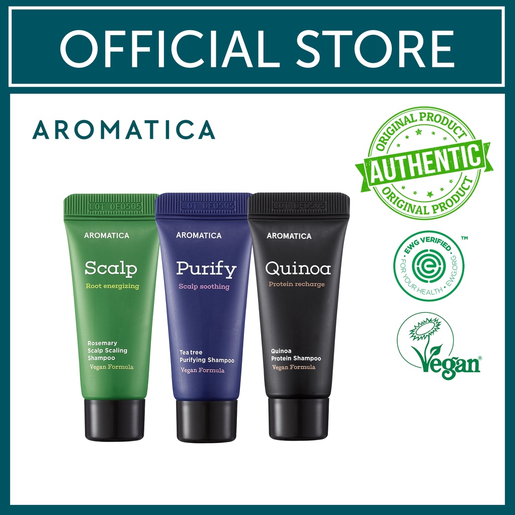 Aromatica Shampoo Shampoo 20ml [ Tea Tree / Quinoa / Rosemary ...