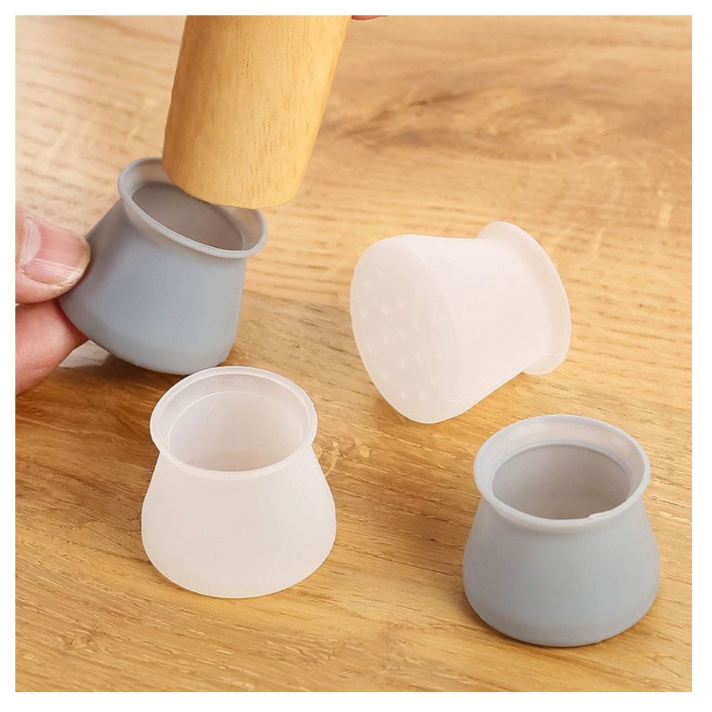 Silent Thickened Silicone Cover Table Foot Chair Leg Protector Pad (1 ...