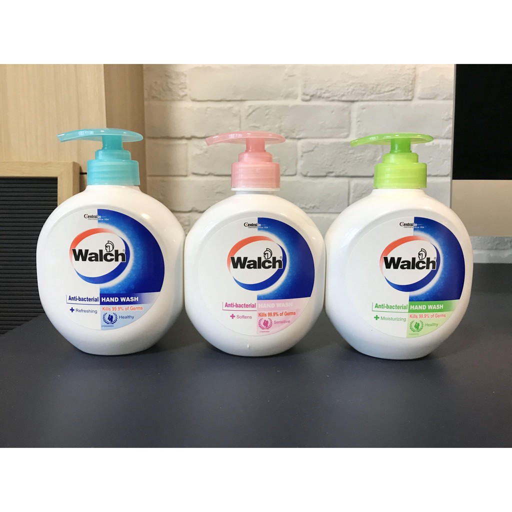 Walch Anti-Bacterial Hand Wash kills 99.9% Of Germs 525ml Moisturizing ...