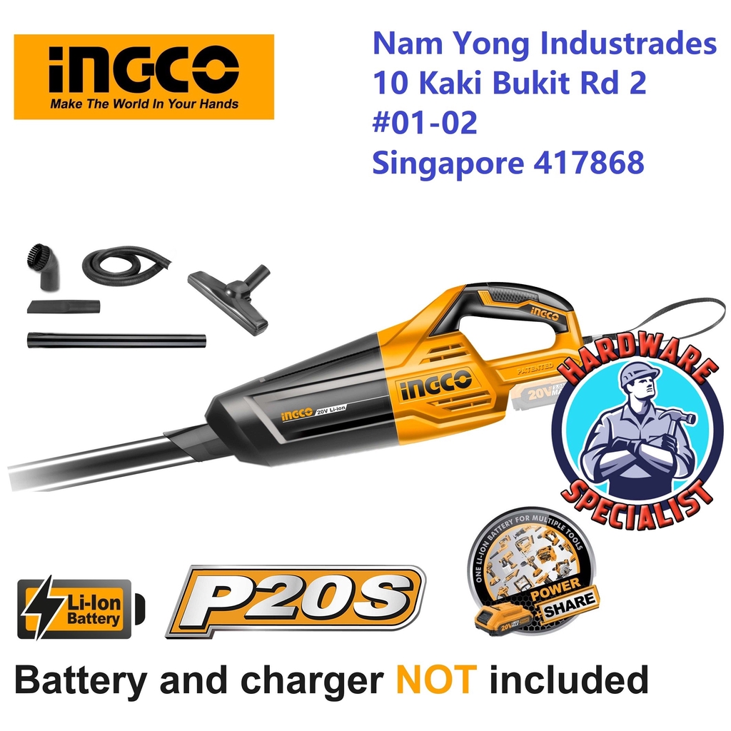 Ingco CVLI2001 P20 Cordless Vacuum Cleaner | Shopee Singapore