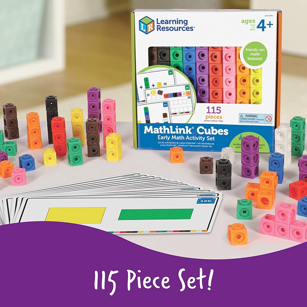Learning Resources LER4286 MathLink Cubes Early Math Activity Set ...