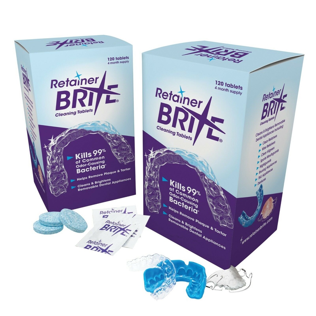 Retainer Brite Cleaning Tablets (36Tablets) (With Box) - Exp date June ...