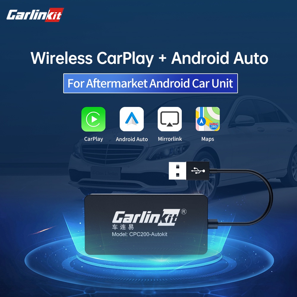 Carlinkit Wireless CarPlay Dongle for Android Navigation Player USB ...