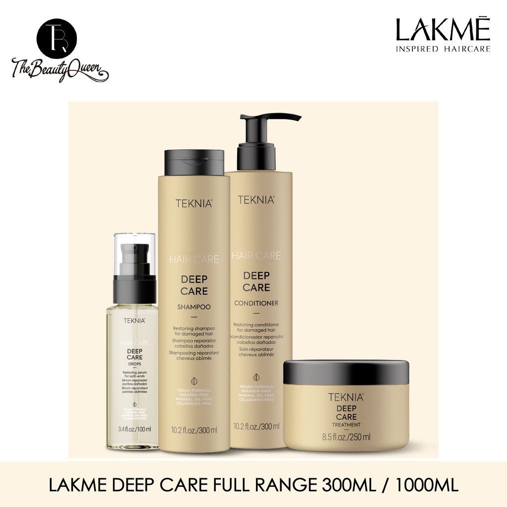 LAKME Teknia Deep Care Shampoo / Conditioner / Treatment / Hair Drops | Shopee Singapore