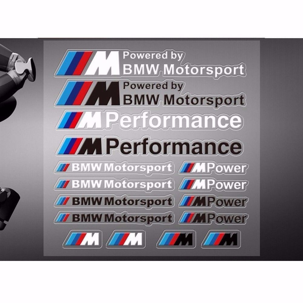 High Quality M Performance Car Sticker Vinyl Decal For BMW Motorsport ...