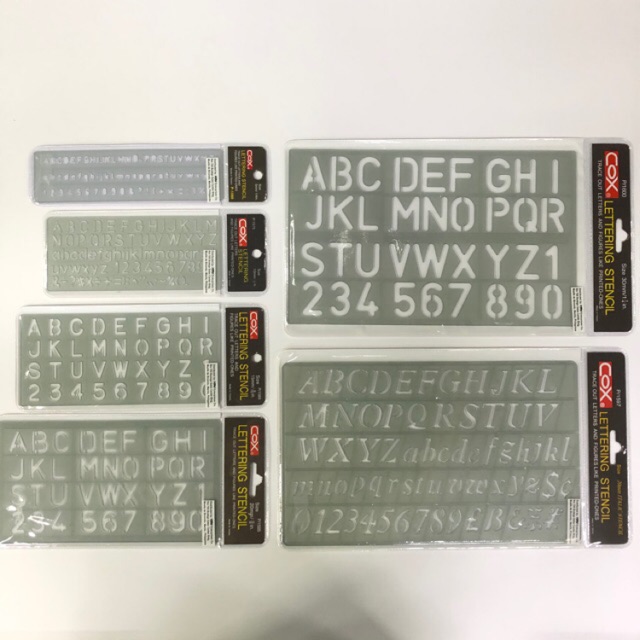 COX Lettering Stencil | Shopee Singapore