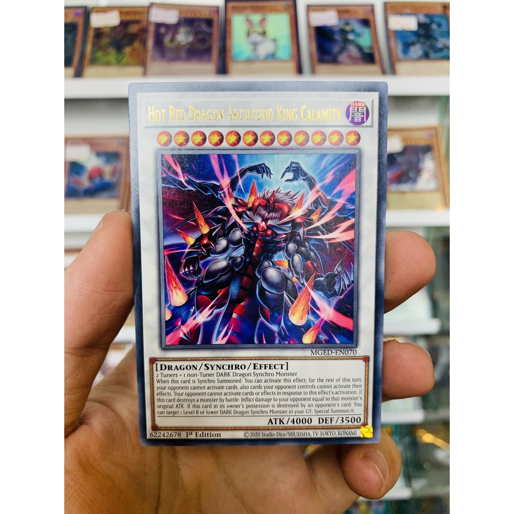 YugiOh! Odd Card Code MGED-EN070 - Hot Red Dragon Archfiend King ...