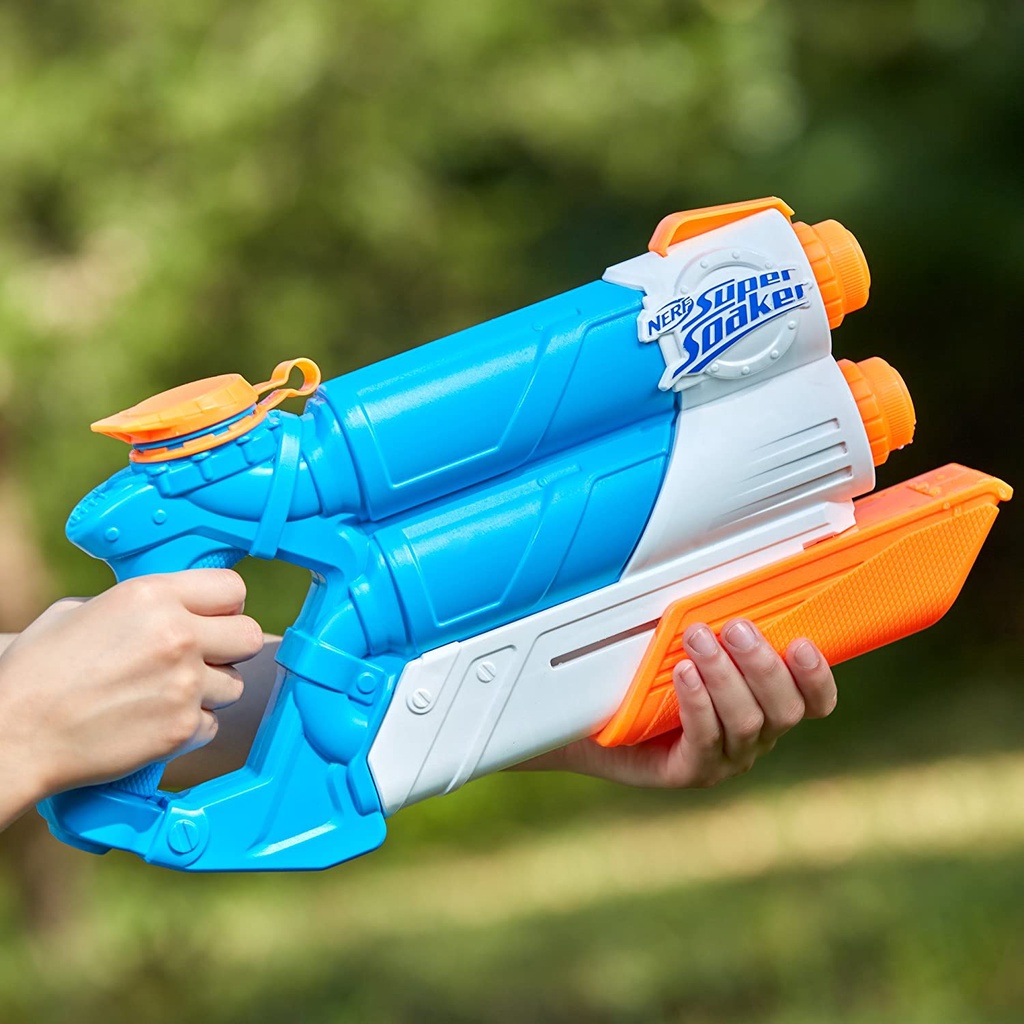 Water Gun Nerf Super Soaker Twin Tide Water Blaster, 2 Barrel Water ...