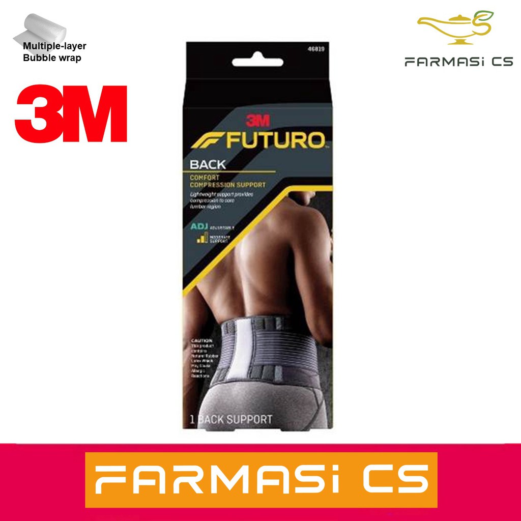 3M Futuro Deluxe Back Support Adjustable ( 32 - 48 in) 46819 NEW ...