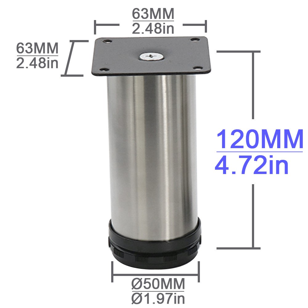 Stainless Steel Furniture Leg Adjustable Sofa Leg 5~30cm for Sofa Table ...
