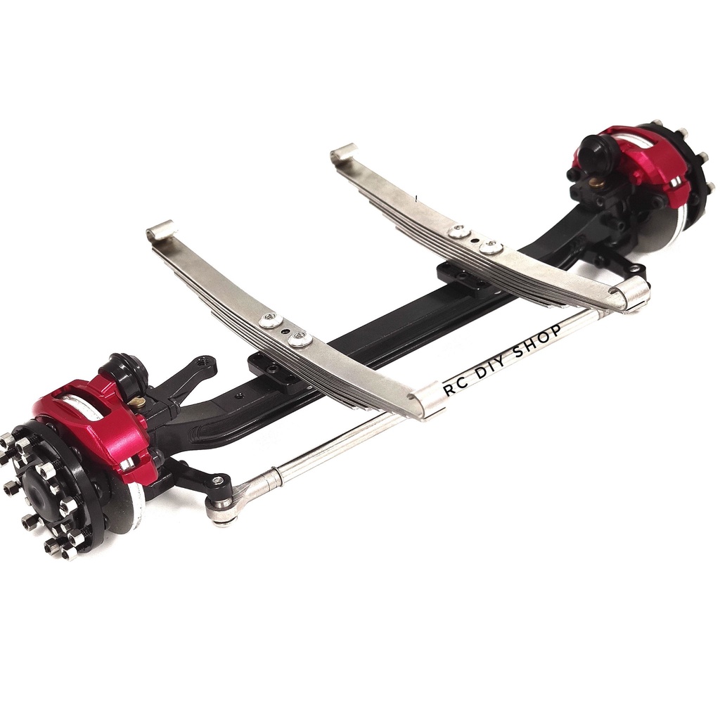 Front Axle with Brake Calipers for 1/14 Tamiya RC Truck Trailer Tipper ...
