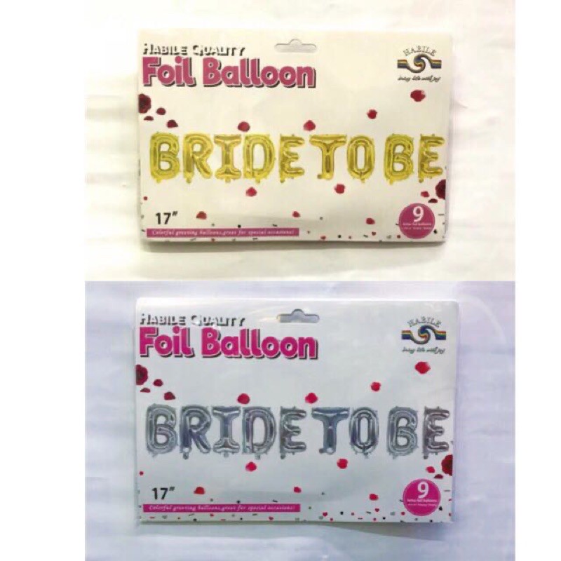 NEW!!! Bride To Be Letter Foil set PHP 120/set | Shopee Singapore