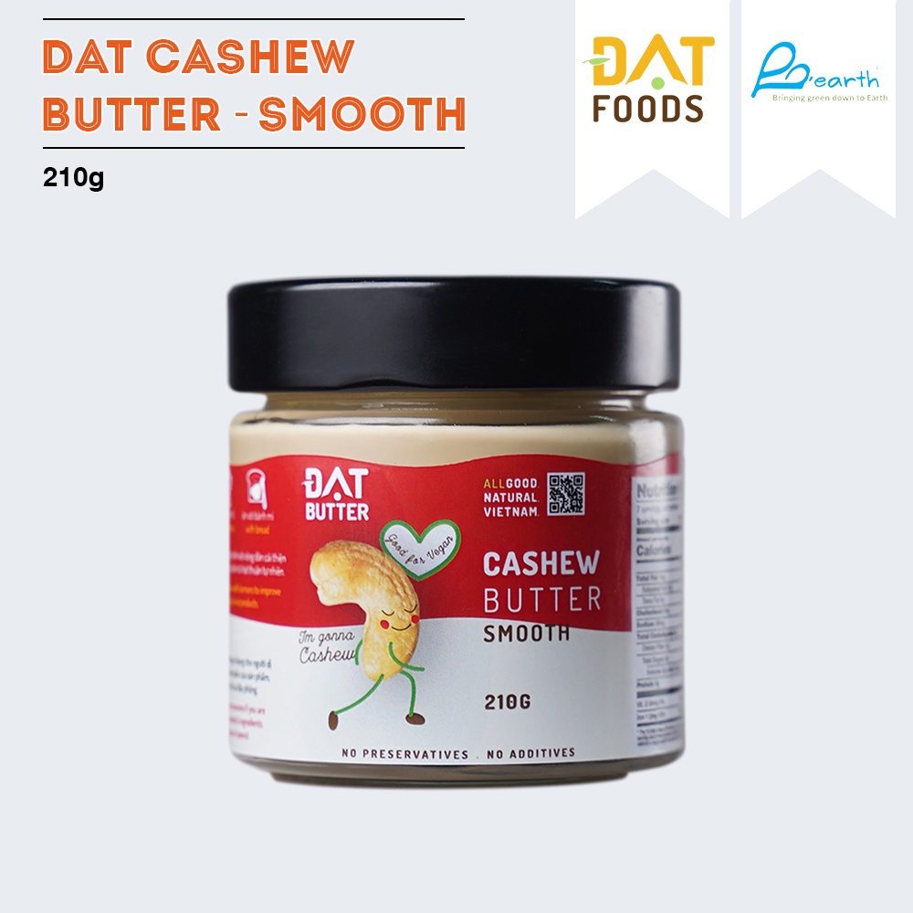 Dat Foods Cashew Butter Smooth (210g) | Shopee Singapore