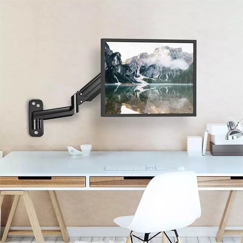 Wall Mounted Gas Spring Single Monitor Arm for Monitor up to 34Inch ...