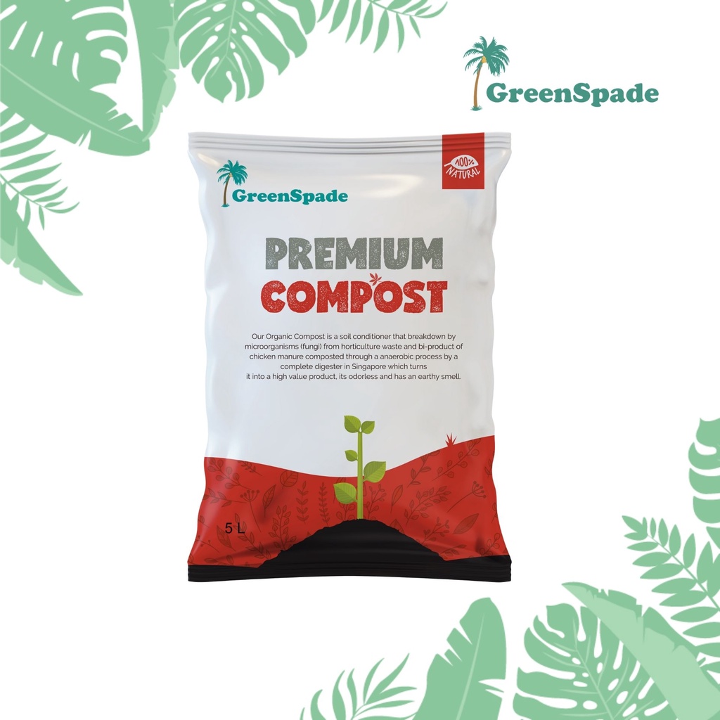 [Buy More, Save More] Green Spade - Organic Premium Compost 5L | Shopee ...