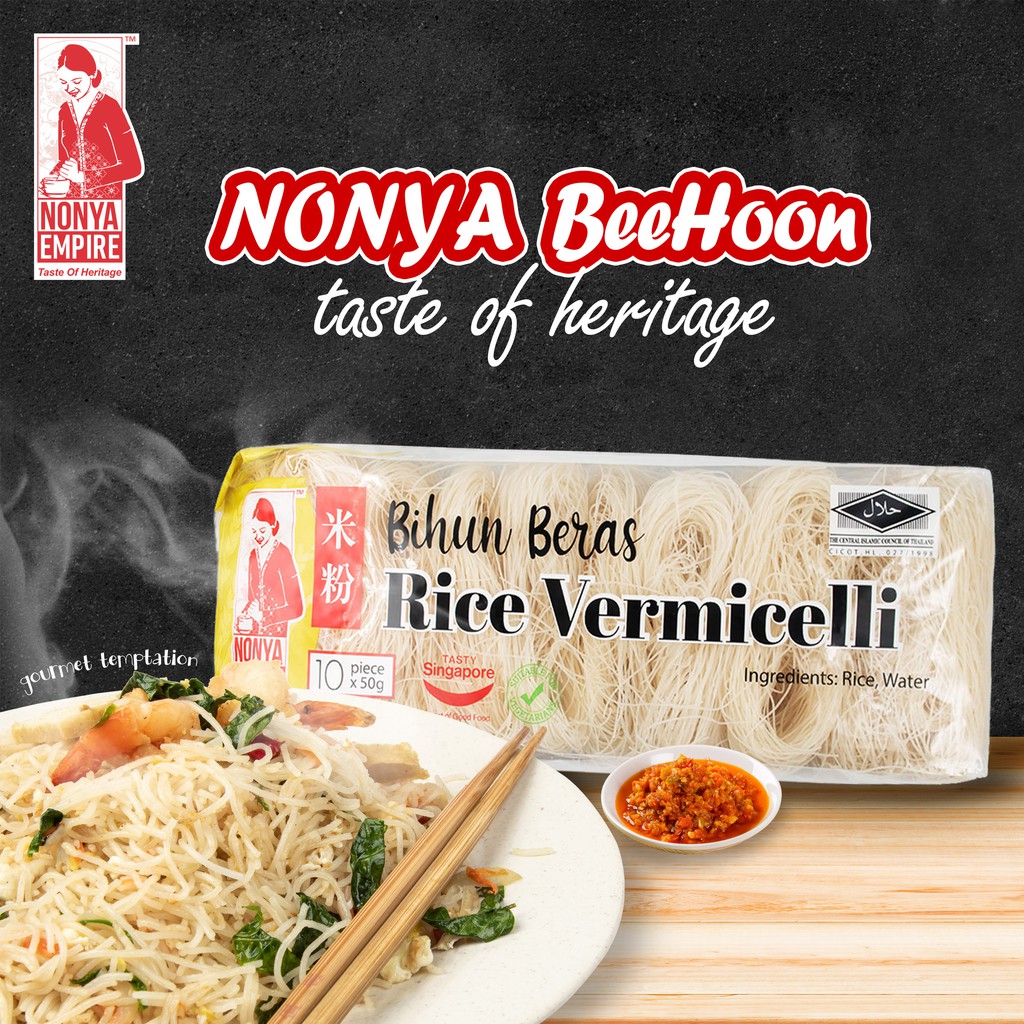Nonya Empire Beehoon Speciality Hand Made Bee hoon Instant Rice Vermicelli Bee Hun 500g | Shopee ...