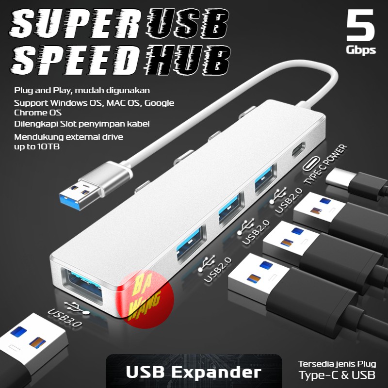 Super USB A HUB 4 ports Type-C 3.0 5GBps 2.0 OTG Cable Adapter Cable ...