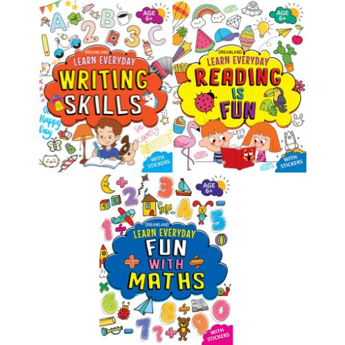 Learn Everyday 6+ : Reading Is Fun/Fun With Maths/Writing Skills ...