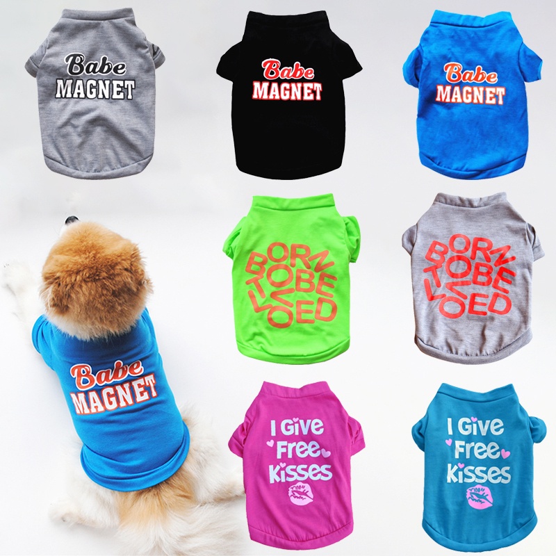 Summer Pet Dog Clothes For Small Dog Vest Shirt Cute Puppy Pet Clothing ...