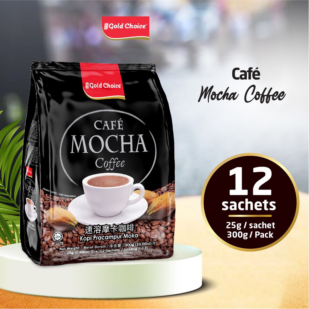 Gold Choice Cafe Mocha Instant Coffee (12 sachets) | Shopee Singapore