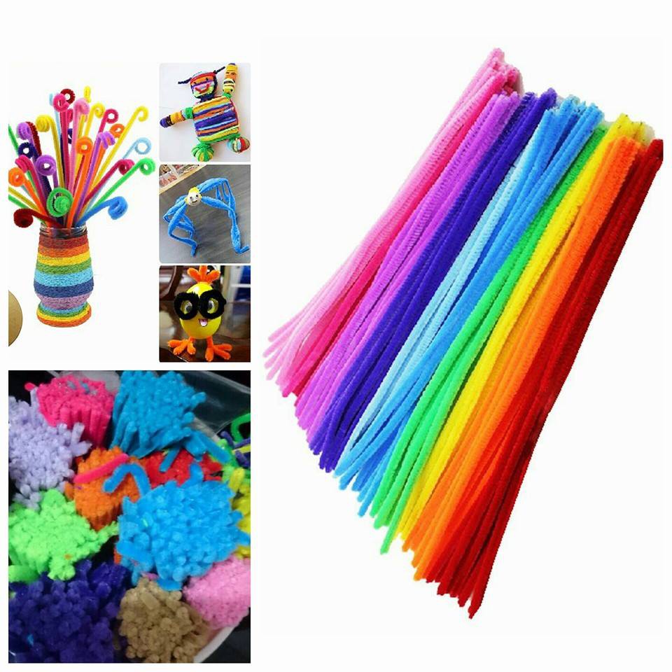 Pipe Cleaners 30cmx4mm 10 pieces of Assorted Colors - Chenille Stem ...