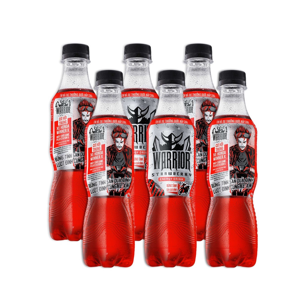 Warrior Energy Drink Strawberry Flavor Box 4 Packs 24 Bottles Of 330ml ...