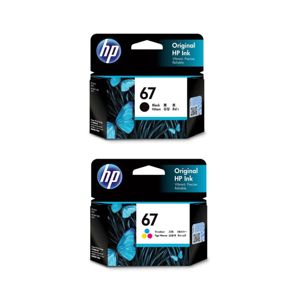 HP 67 Ink Cartridge (Black 3YM56AA/Color 3YM55AA) | Shopee Singapore
