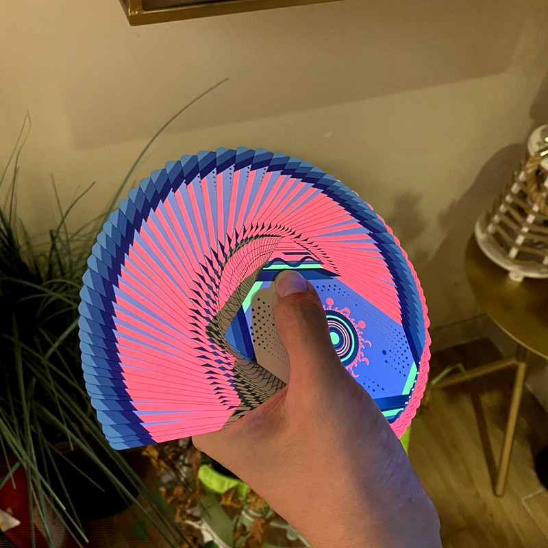 Four Color Story UV Fluorescent Cardistry Playing Cards CARDSM_FCS ...