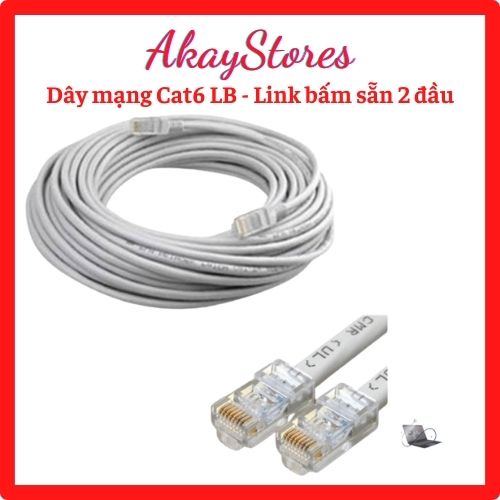 Pre-made Cat6 Network Cable with 2 ends 5m 10m 15m 20m 25m 30m 35m 40m ...
