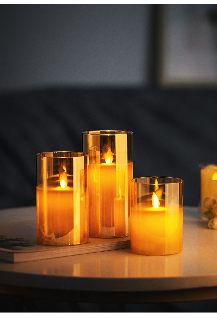 SG 3pcs LED Candle Flameless Battery Candle Light Flickering fake ...