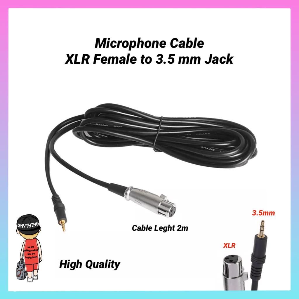 Microphone Cable XLR Female To 3.5mm Jack Mic Cable For Dv Camera ...