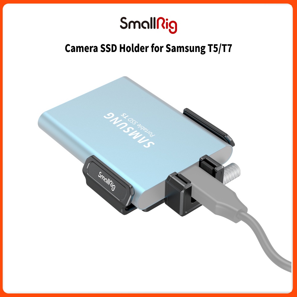 SmallRig SSD Mount Bracket SSD Holder for Samsung T5/T7 SSD, SanDisk ...