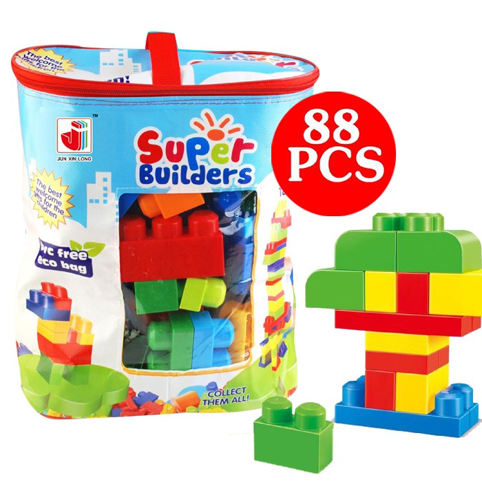 88pcs blok mainan budak, blok kanak kanak Mitoyos Super Large Mega ...