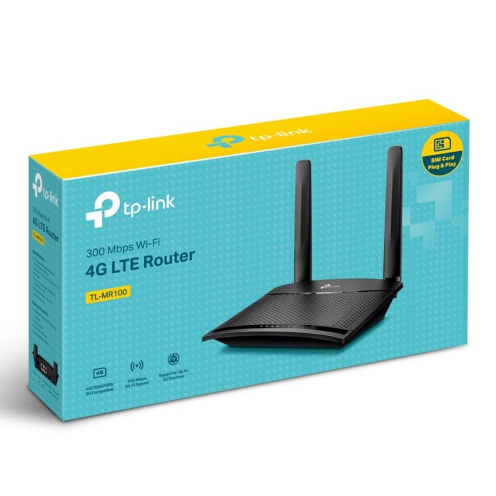 Tp-link TL-MR100 300Mbps Wireless N 4G LTE Router / 4G Sim Card Modem ...