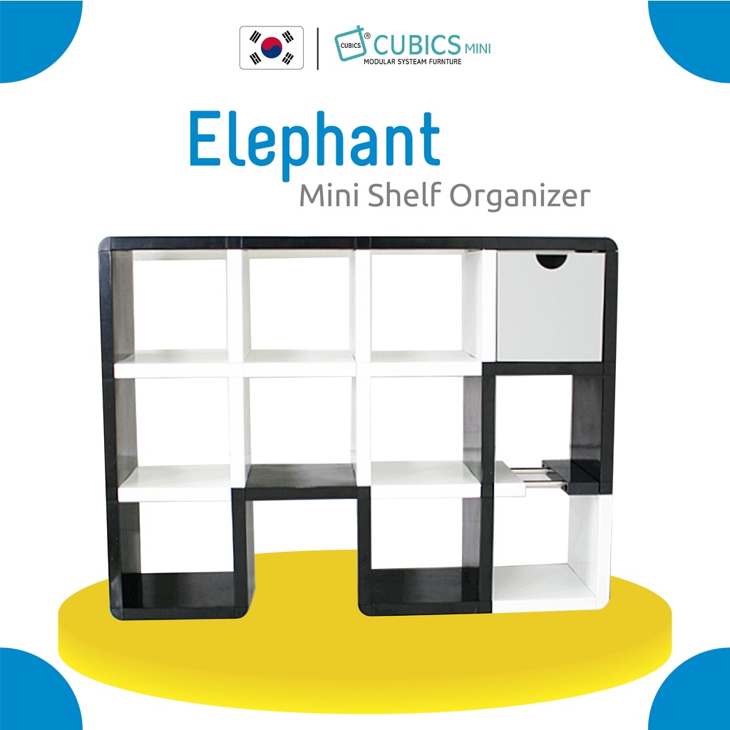 [Smart Kiz] CUBICS MINI Elephant / Shelf Organizer/ Modern Furniture ...
