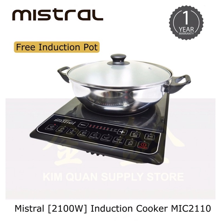 Mistral [2100W] Induction Cooker MIC 2110 | MIC2110 [One Year Warranty ...