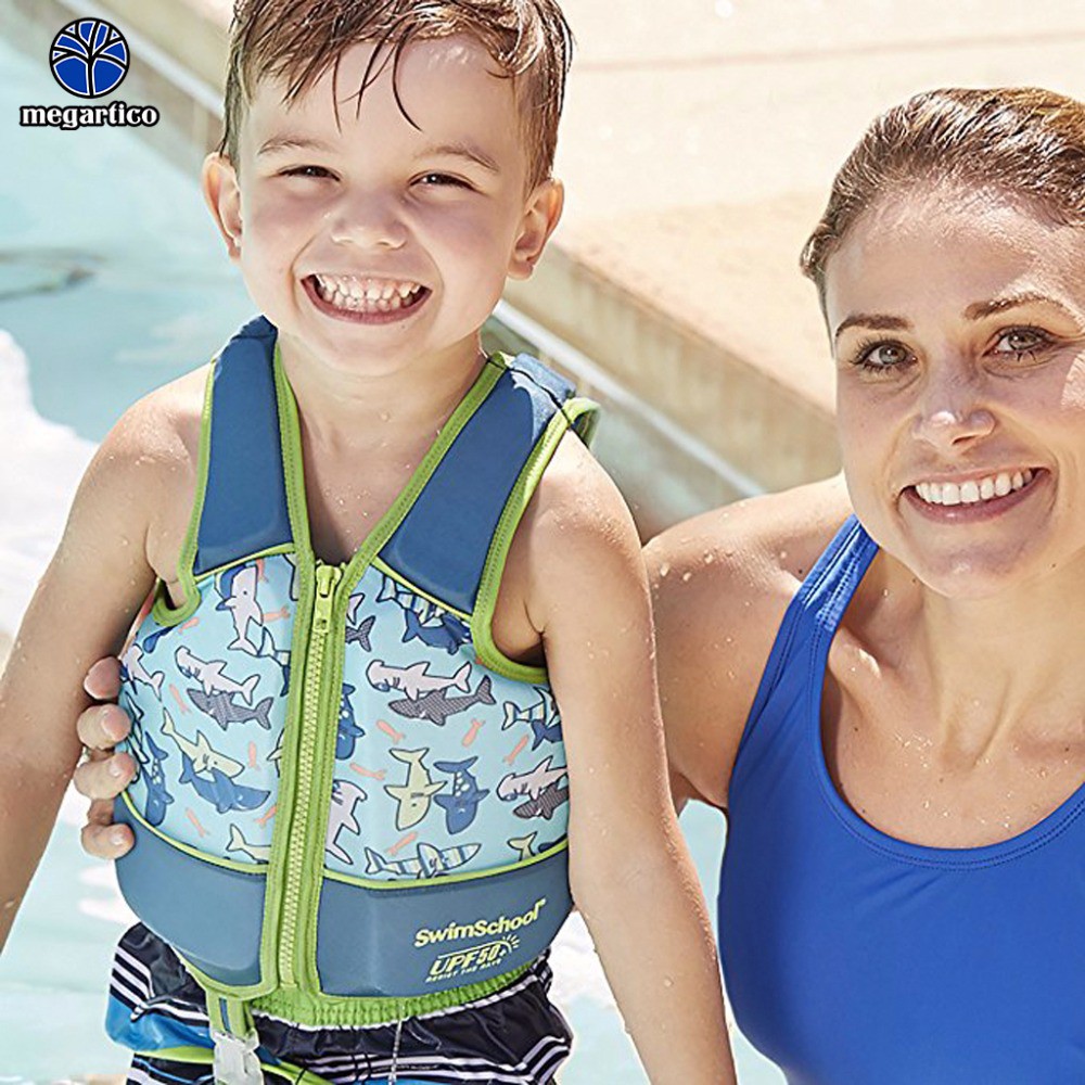 New Summer 1-4y/o Child Cartoon Swimwear SOS Vest Safety Lifejacket ...