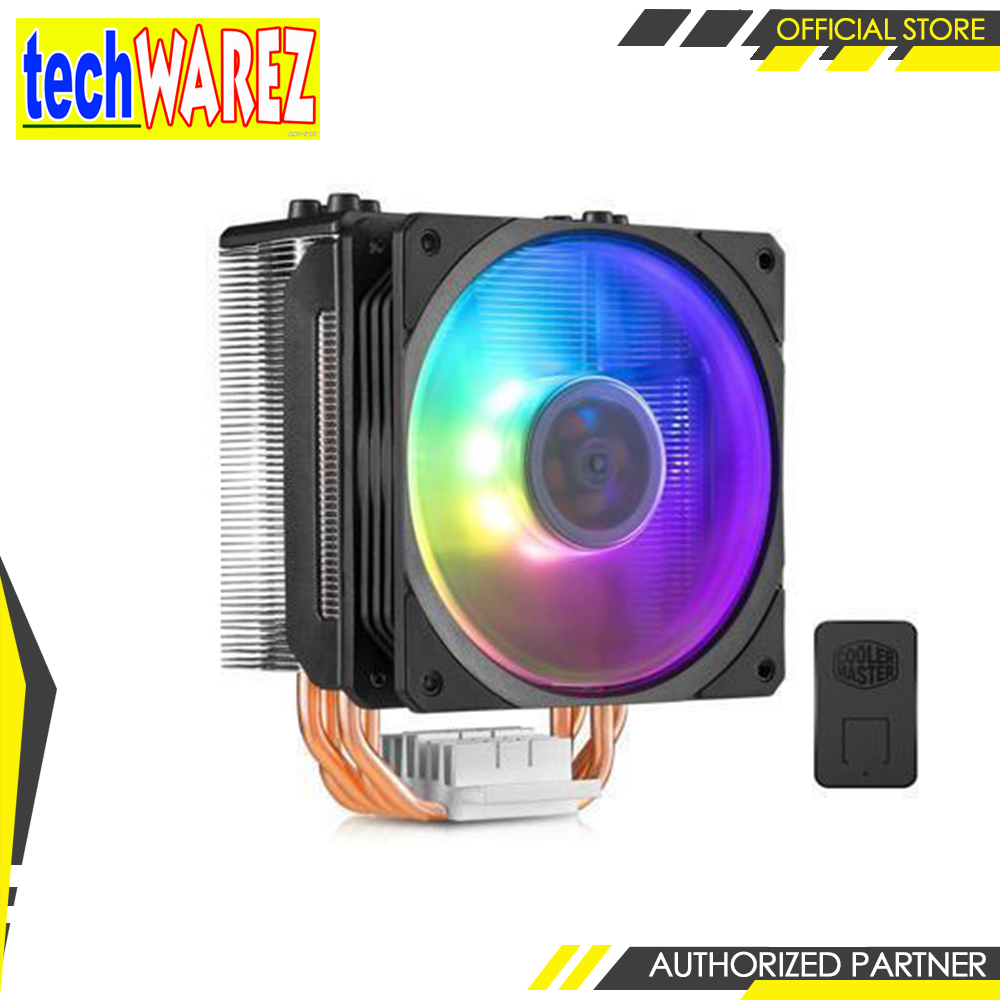 Cooler Master Hyper 212 ARGB Edition CPU 4 Cdc Heat Pipes Sf120r Pwm ...