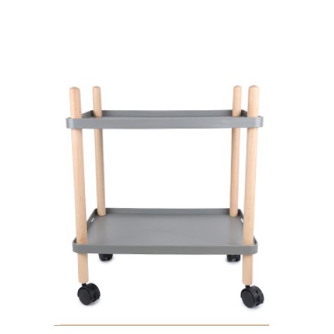 TWO LAYER TROLLEY Tray Rack Cabinet WHEEL Mobile Troli Roda Drawer ...