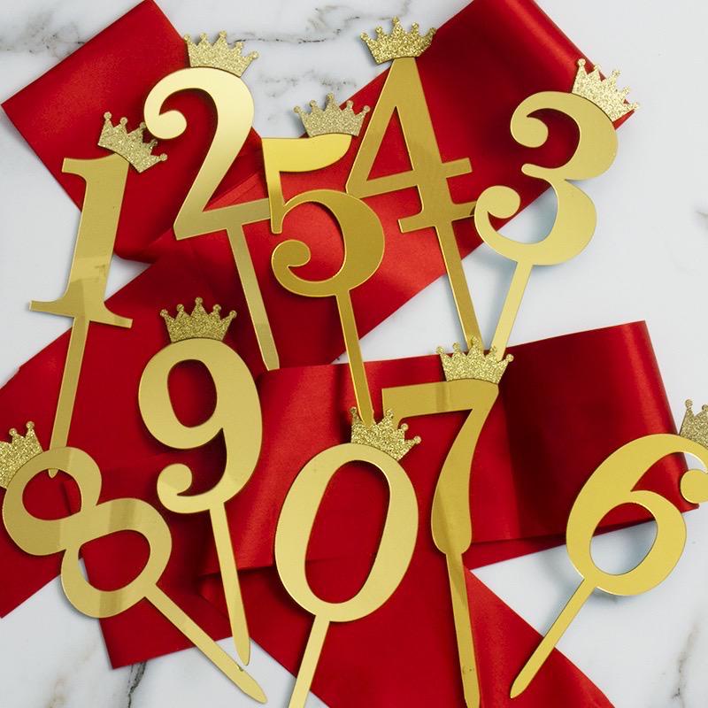 Acrylic Number CAKE TOPPER/Birthday CAKE Decoration/CAKE Decoration (FR ...