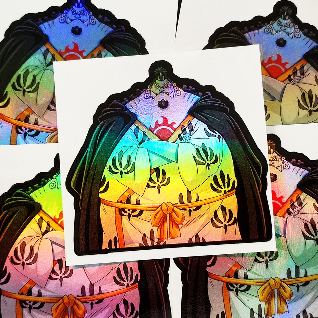 HOLOGRAM ANIME STICKERS - ONE PIECE JINBEI - HOLOGRAM ANIME STICKERS ...