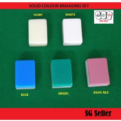 Solid Colour Mahjong Set (A1 size 37mm / A2 Size 35mm) | Shopee Singapore