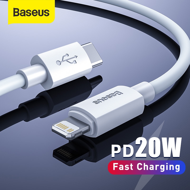 Baseus USB C Cable for iPhone 12 11 20W PD Fast Charge USB C to ...
