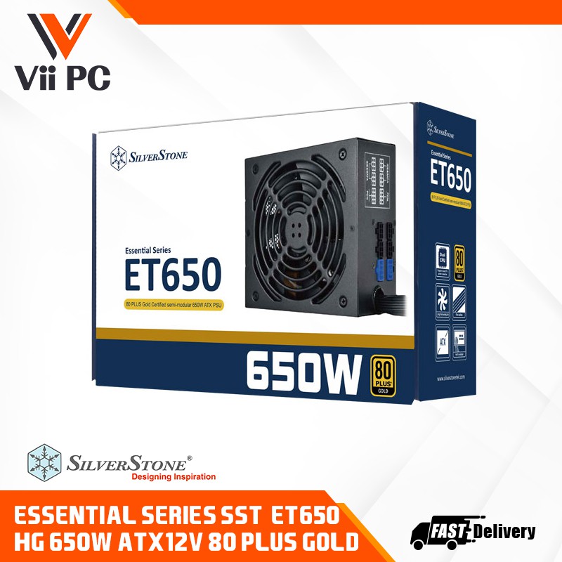 SilverStone 650W Essential Series ET650-HG ATX12V 80 PLUS GOLD ...