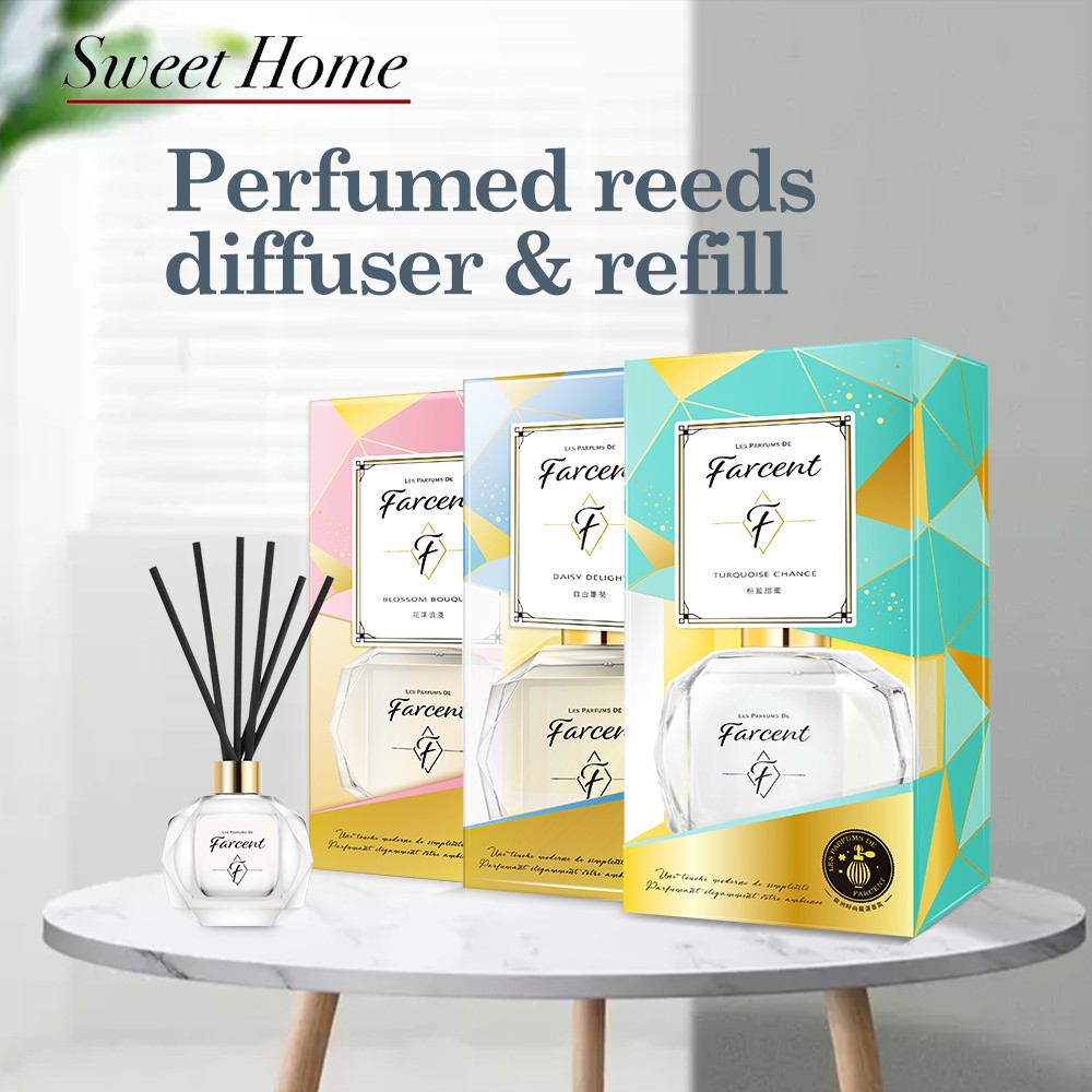Farcent Les Parfums De Indoor Perfume Diffuser And Refill Premium Reeds ...