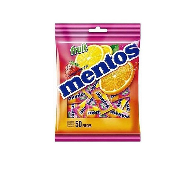 Mentos Fruit Chewy Candy Bag (50s) | Shopee Singapore
