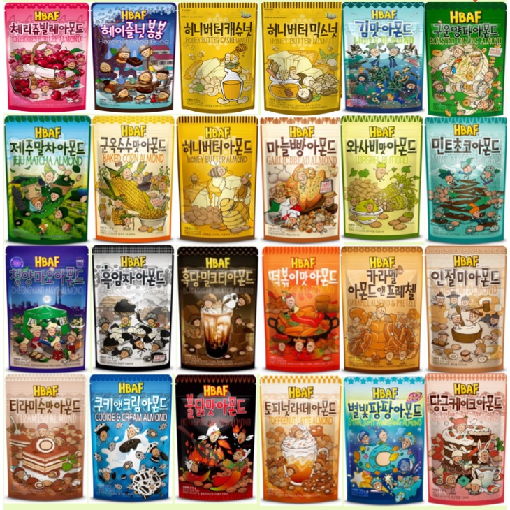 [HBAF] Korean Almond Snack - Honey Butter Nuts 190g | Shopee Singapore